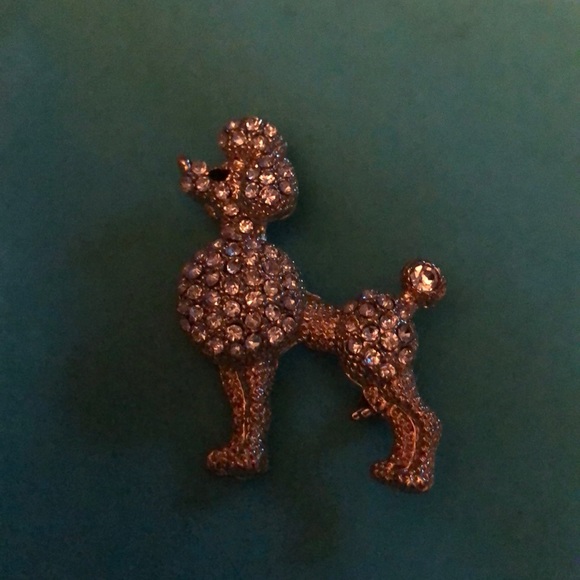 unknown | Jewelry | New Poodle Pin With Crystals | Poshmark